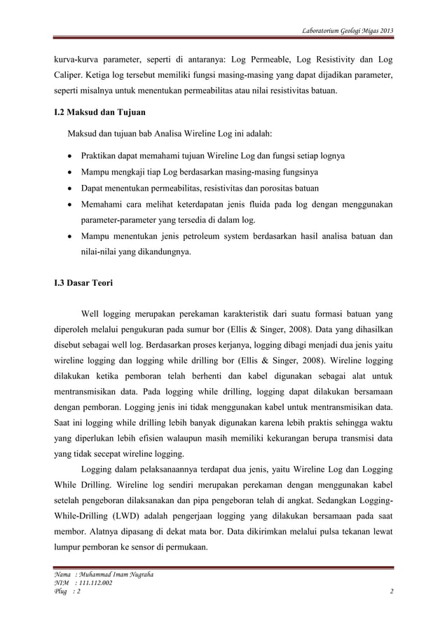 Wireline log | DOCX