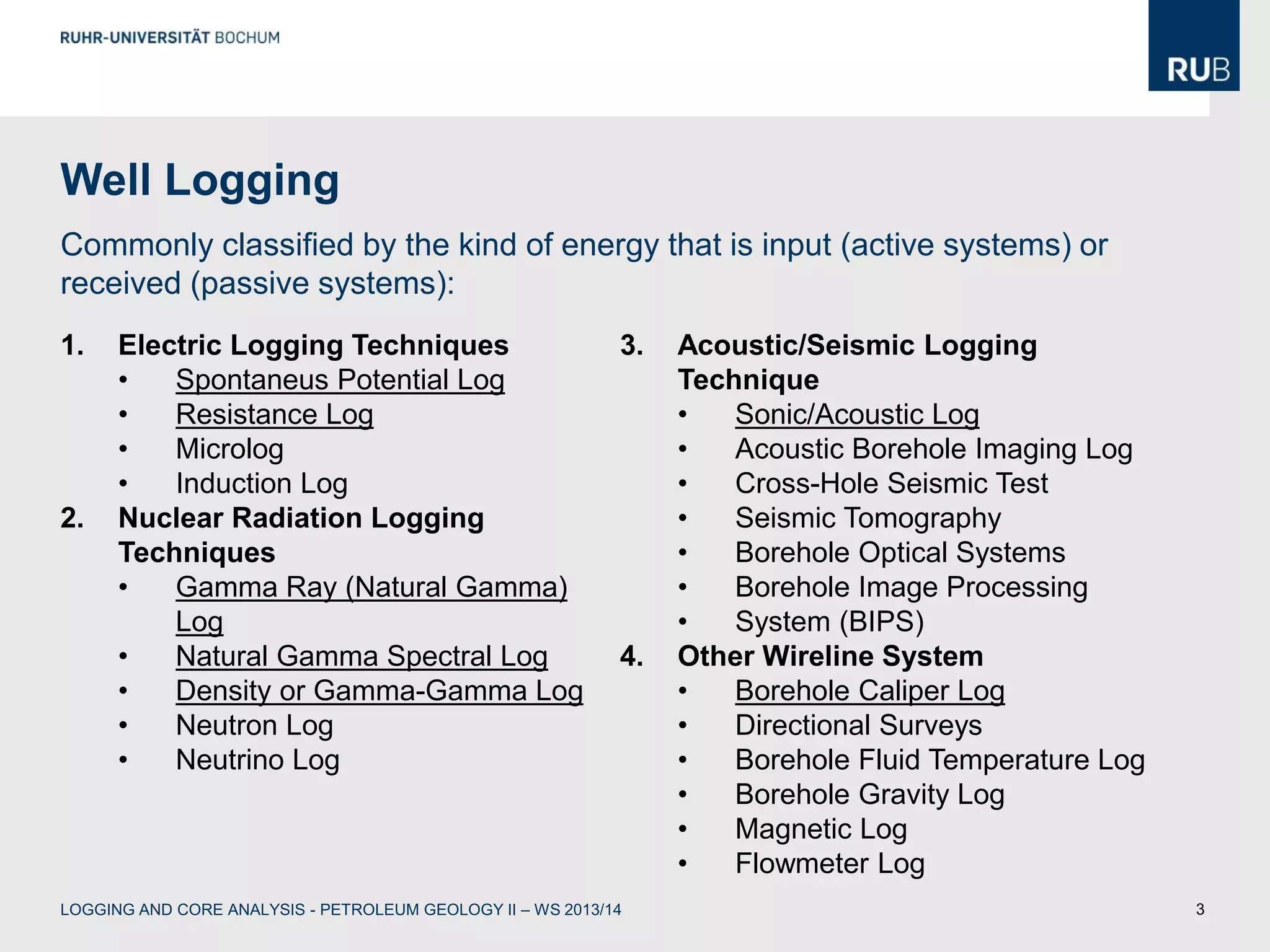 Well logging analysis: methods and interpretation | PDF