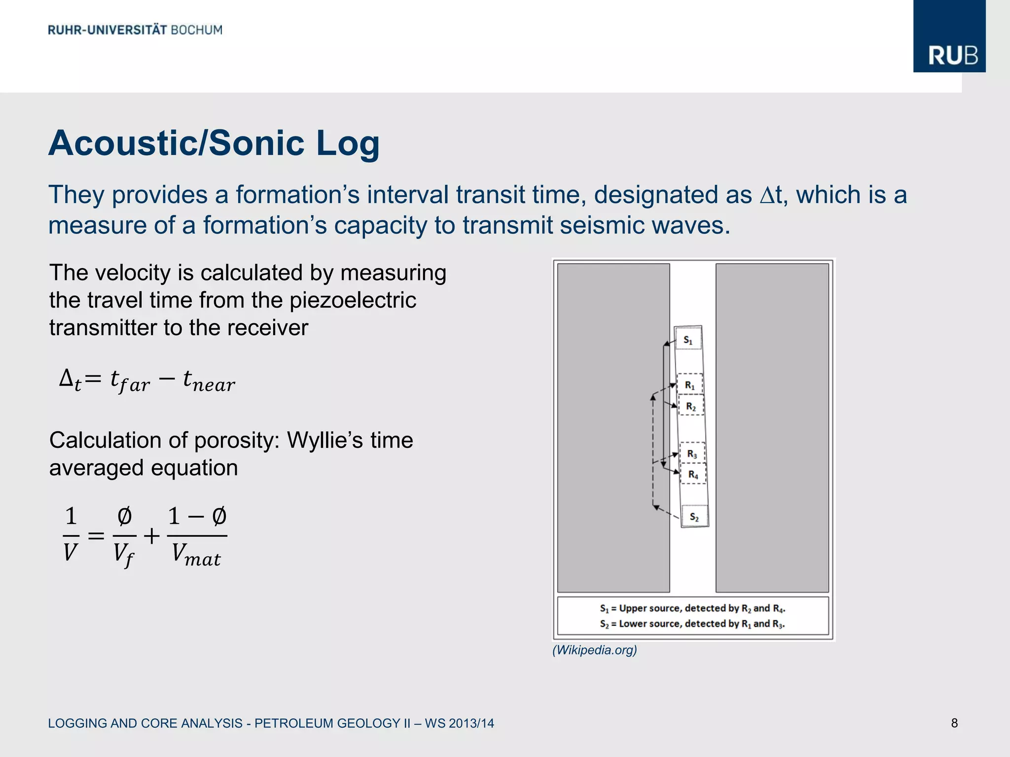 Well logging analysis: methods and interpretation | PDF
