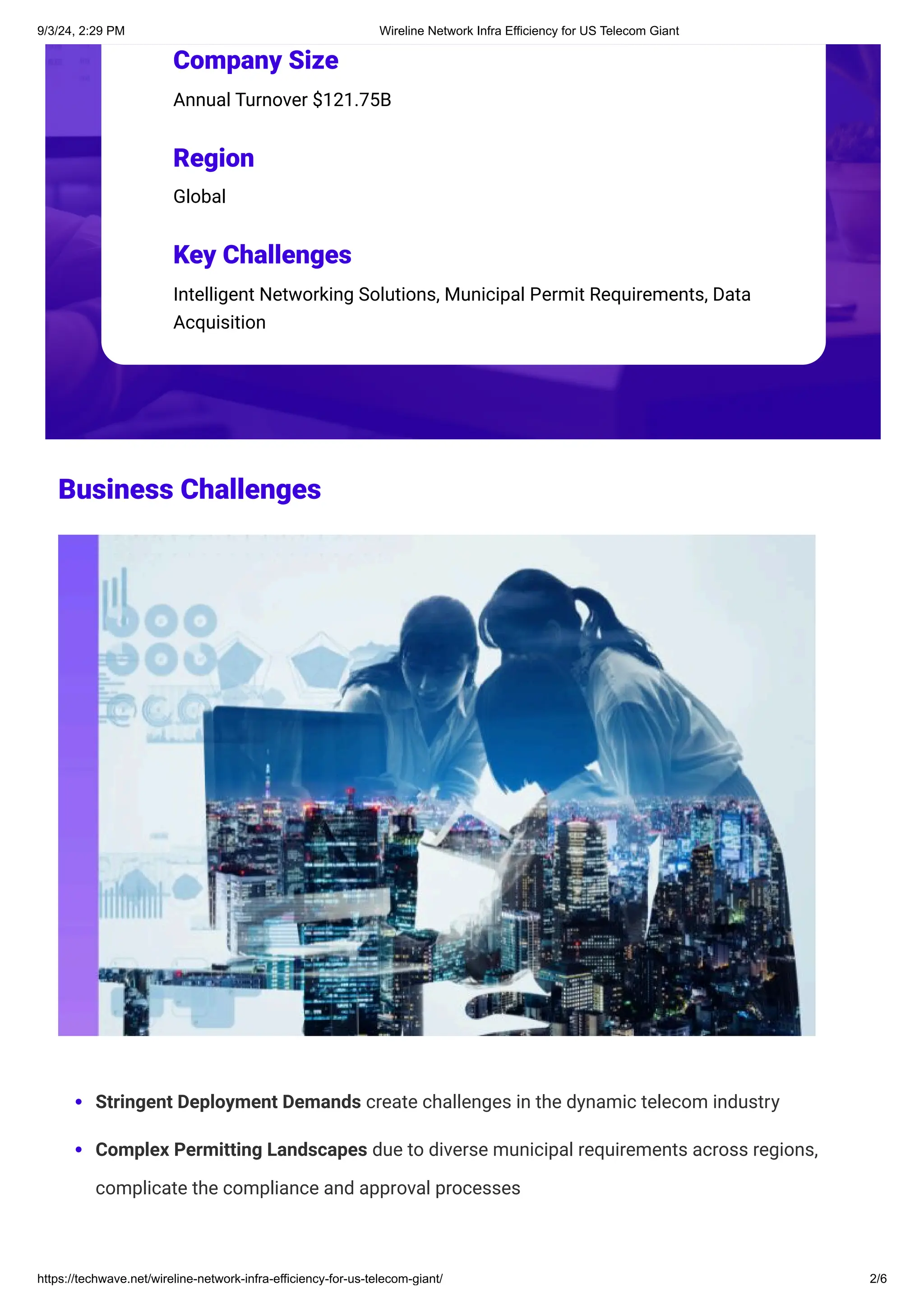Wireline Network Infra Efficiency for US Telecom Giant.pdf