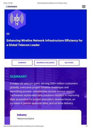 Wireline Network Infra Efficiency for US Telecom Giant.pdf