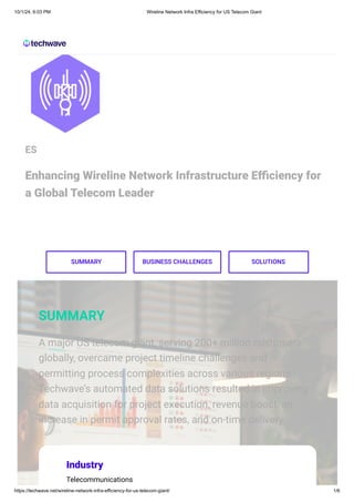 Wireline Network Infra Efficiency for US Telecom Giant.pdf