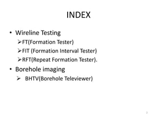 Wire line sampling | PPTX