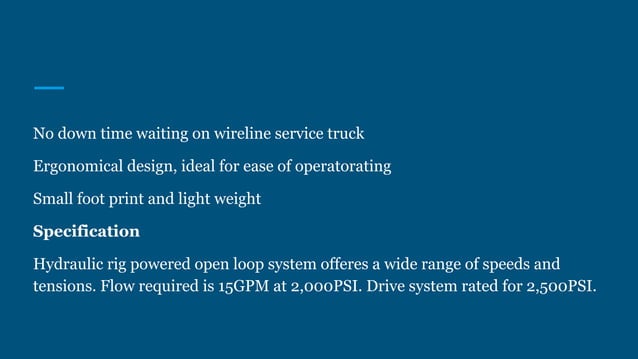WIRELINE & SLICKLINE UNITS.pdf | Commercial Trucks | Auto Body Styles