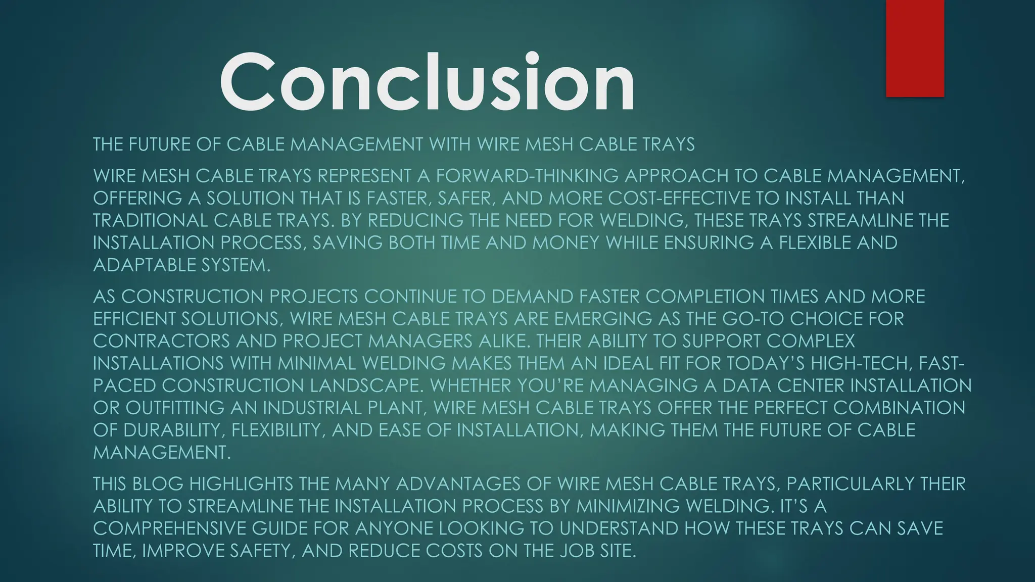 Wire Mesh Cable Trays Streamline Your Installation Process with Less ...