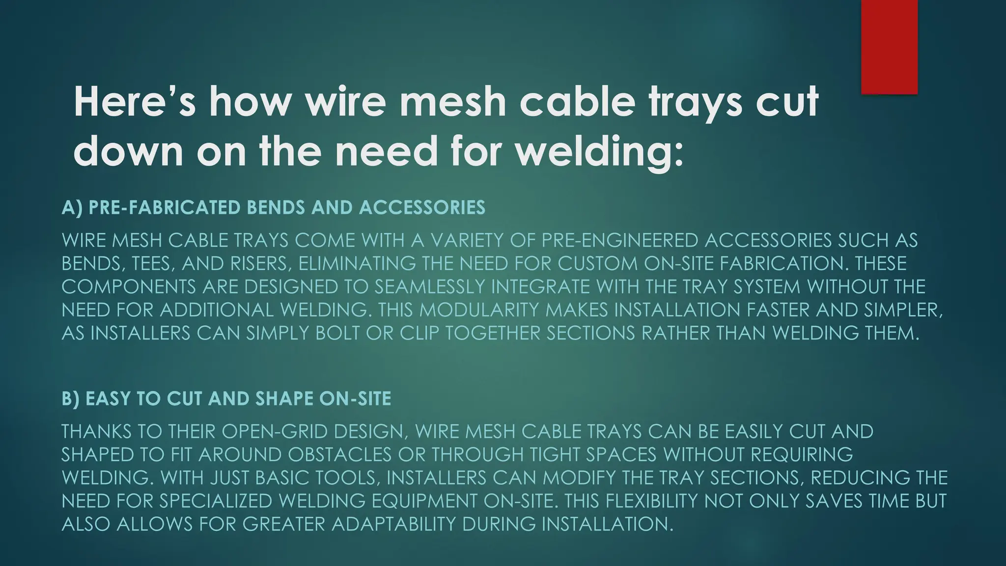 Wire Mesh Cable Trays Streamline Your Installation Process with Less ...