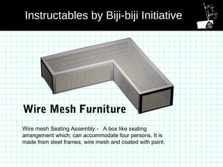 Wire mesh furniture | PPT | Woodworking | Arts and Crafts