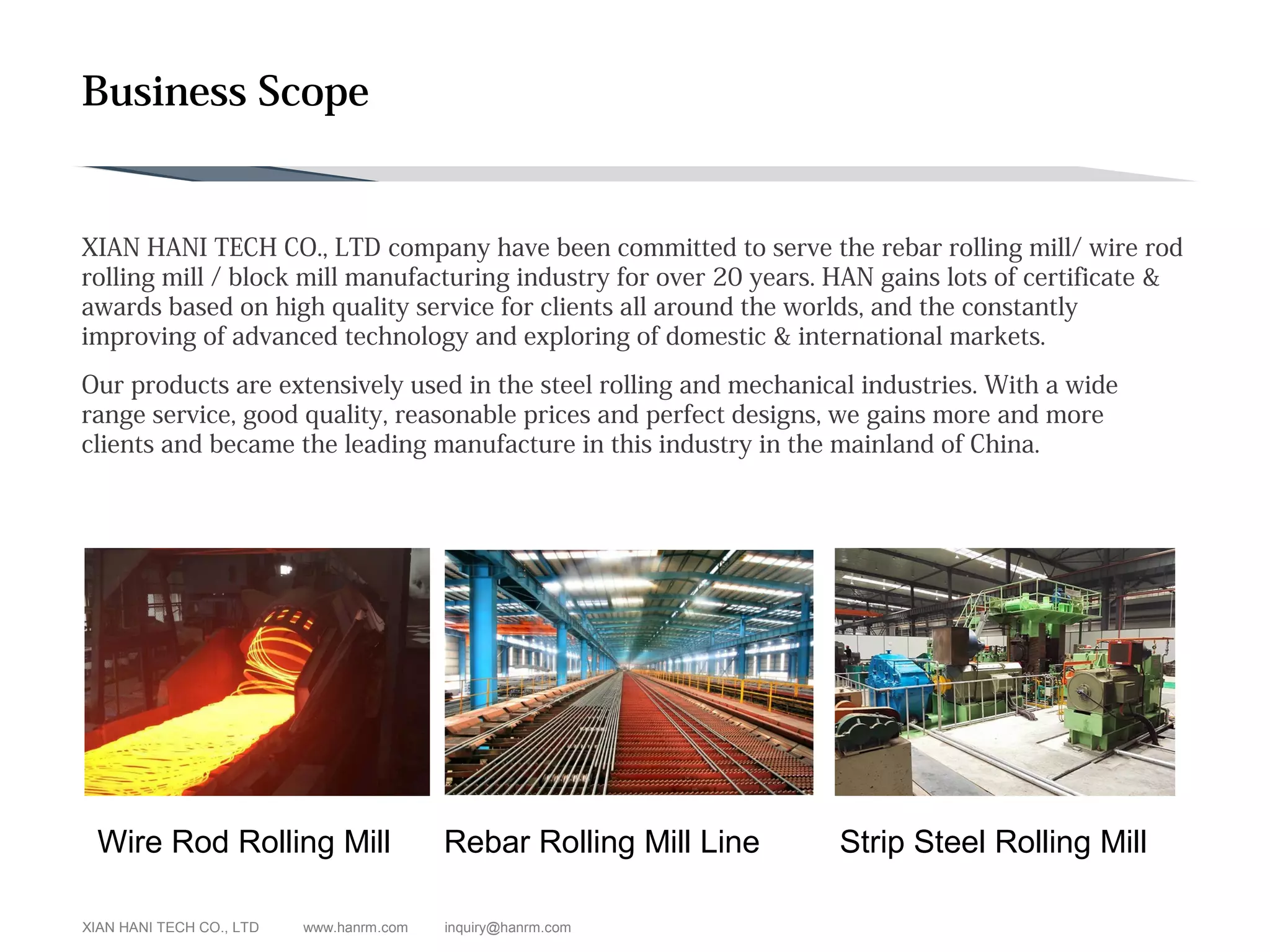 Wire Rod Mill and Rebar Rolling Mill Manufacturer | PPT