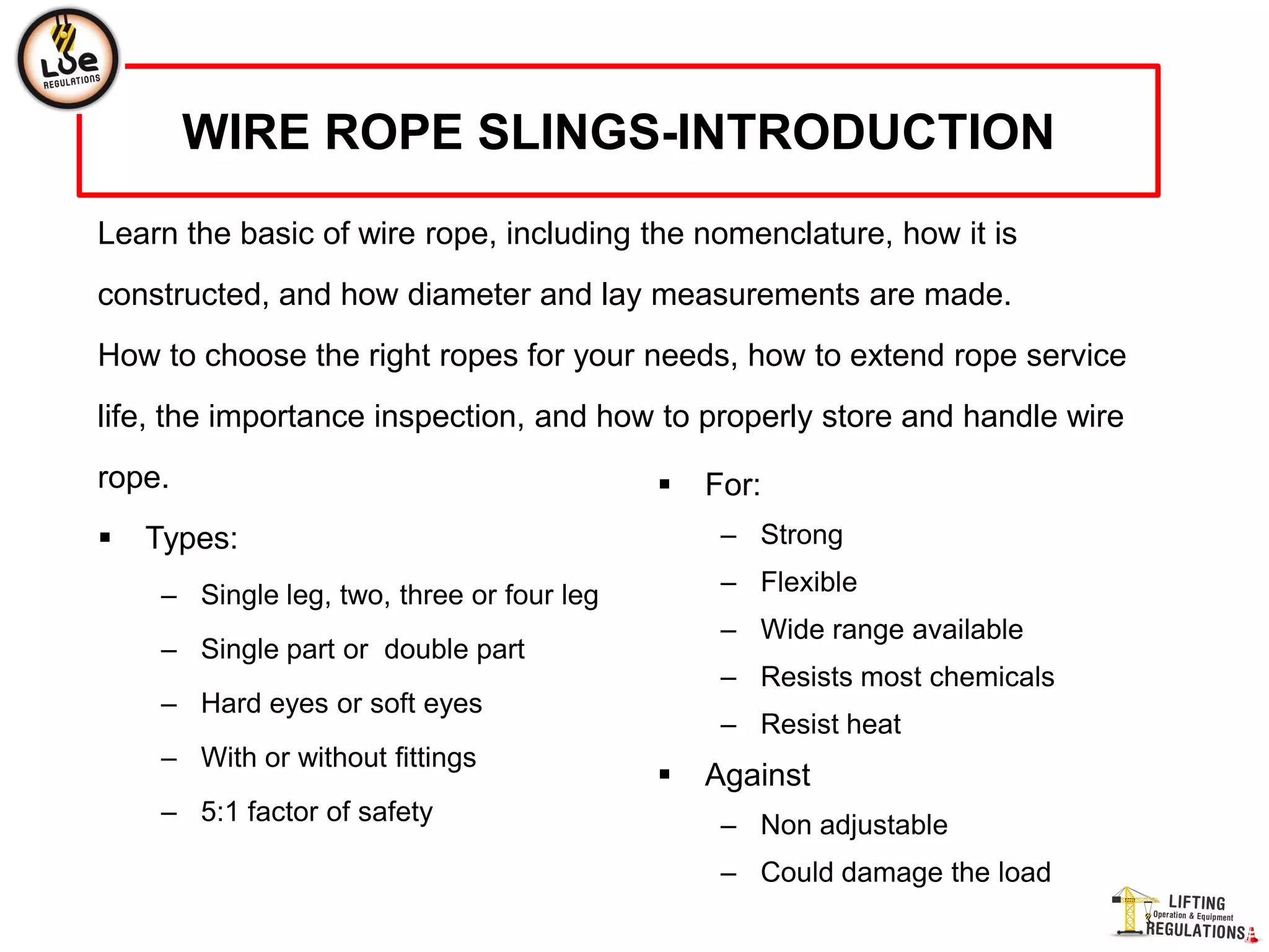 Wire rope | PPTX