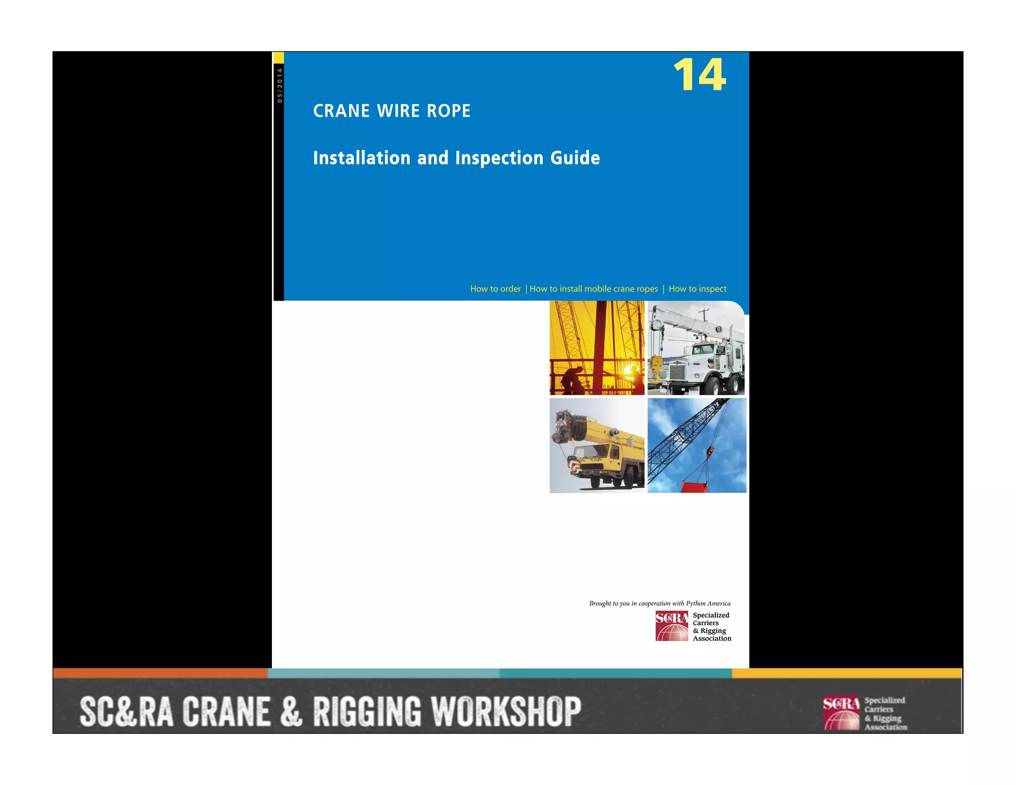 2014 CRW - Best Practices for Wire Rope Installation | PDF