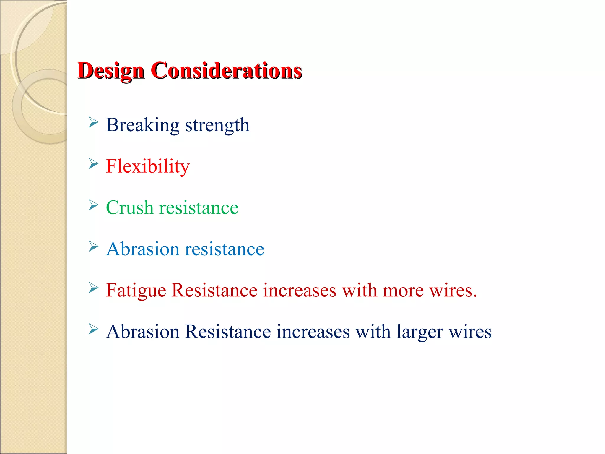 Wire rope design | PPT