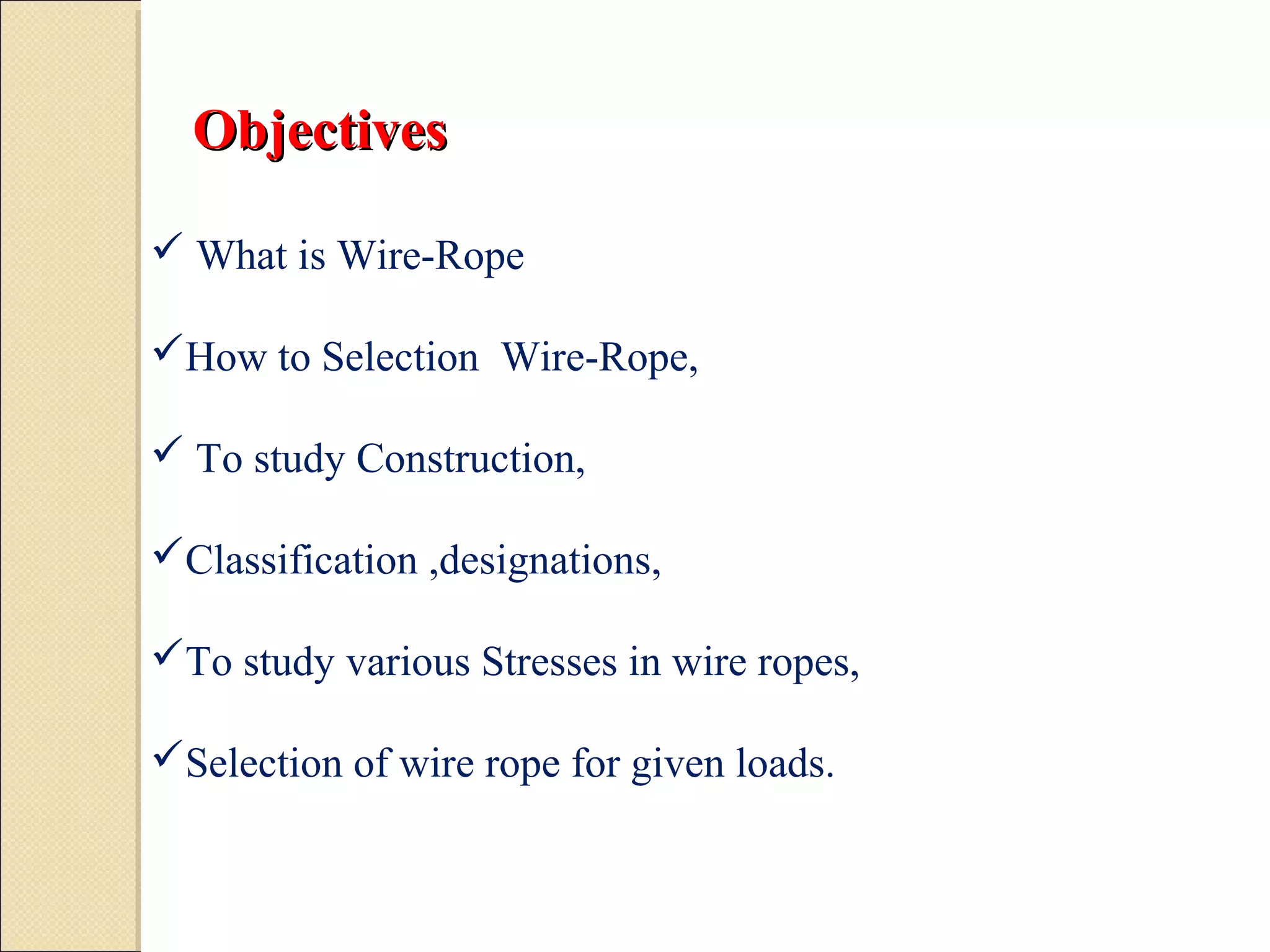 Wire rope design | PPT