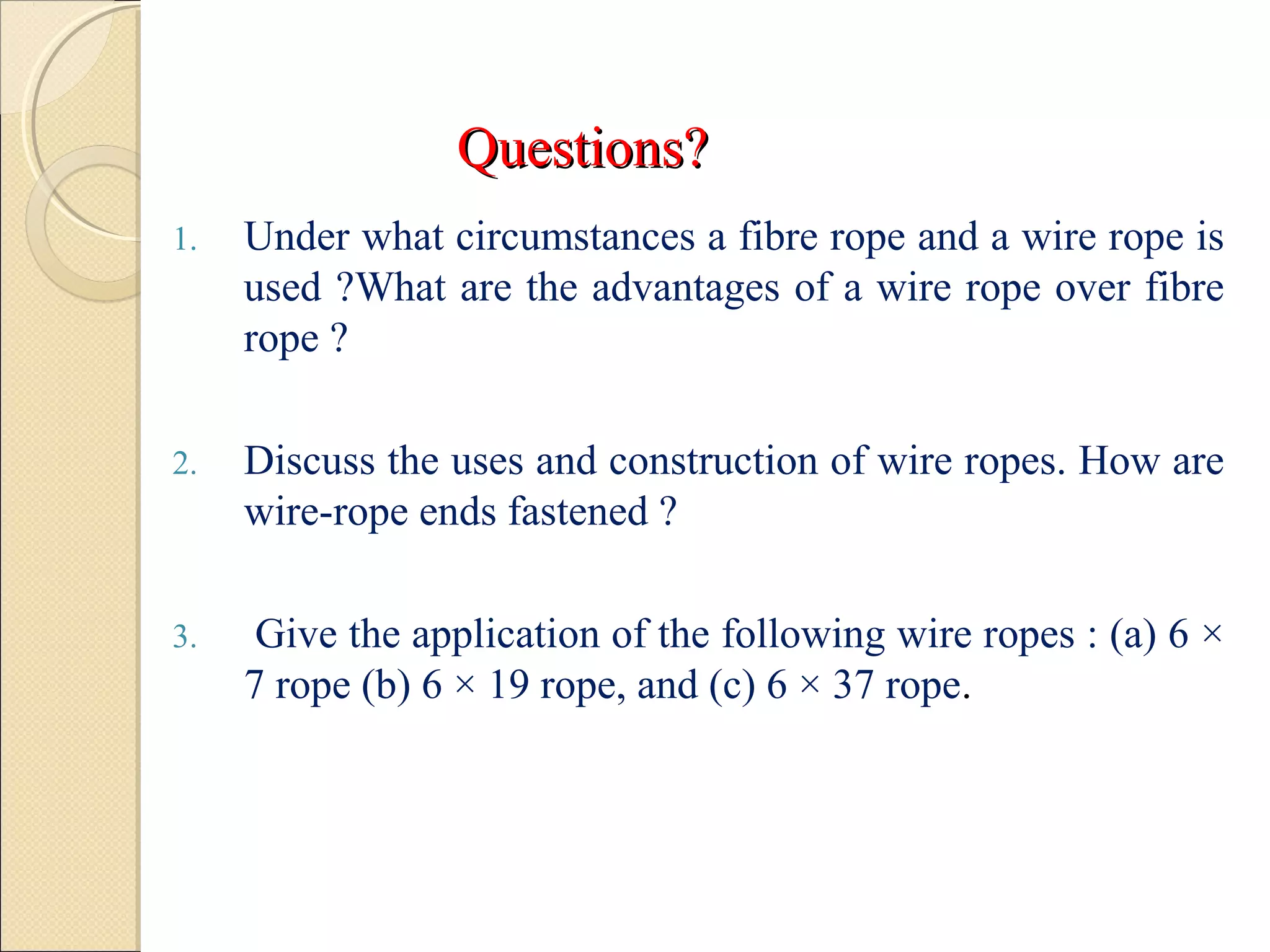 Wire rope design | PPT