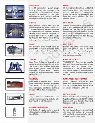 Wire Rope Hoist Manufacturer in Ahmedabad, Gujarat, India - Techno ...