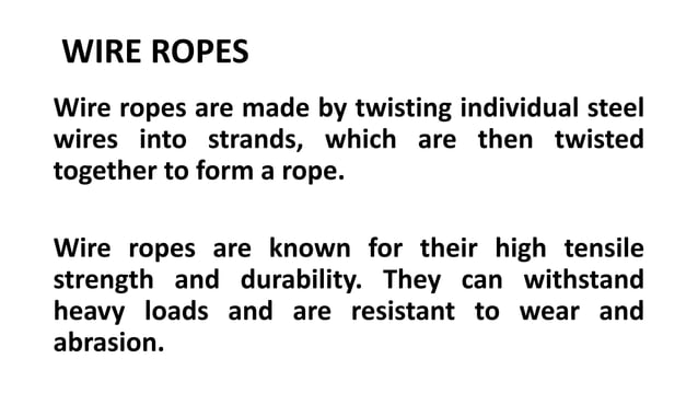 WIRE ROPES AND CHAINS by b tharun kumar malapati.pptx