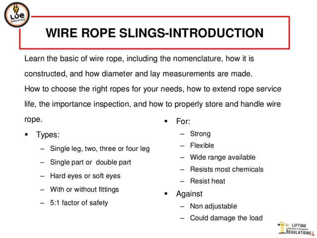 Wire rope slings | PDF
