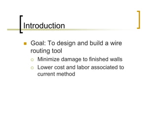 Wire routing tools | PDF
