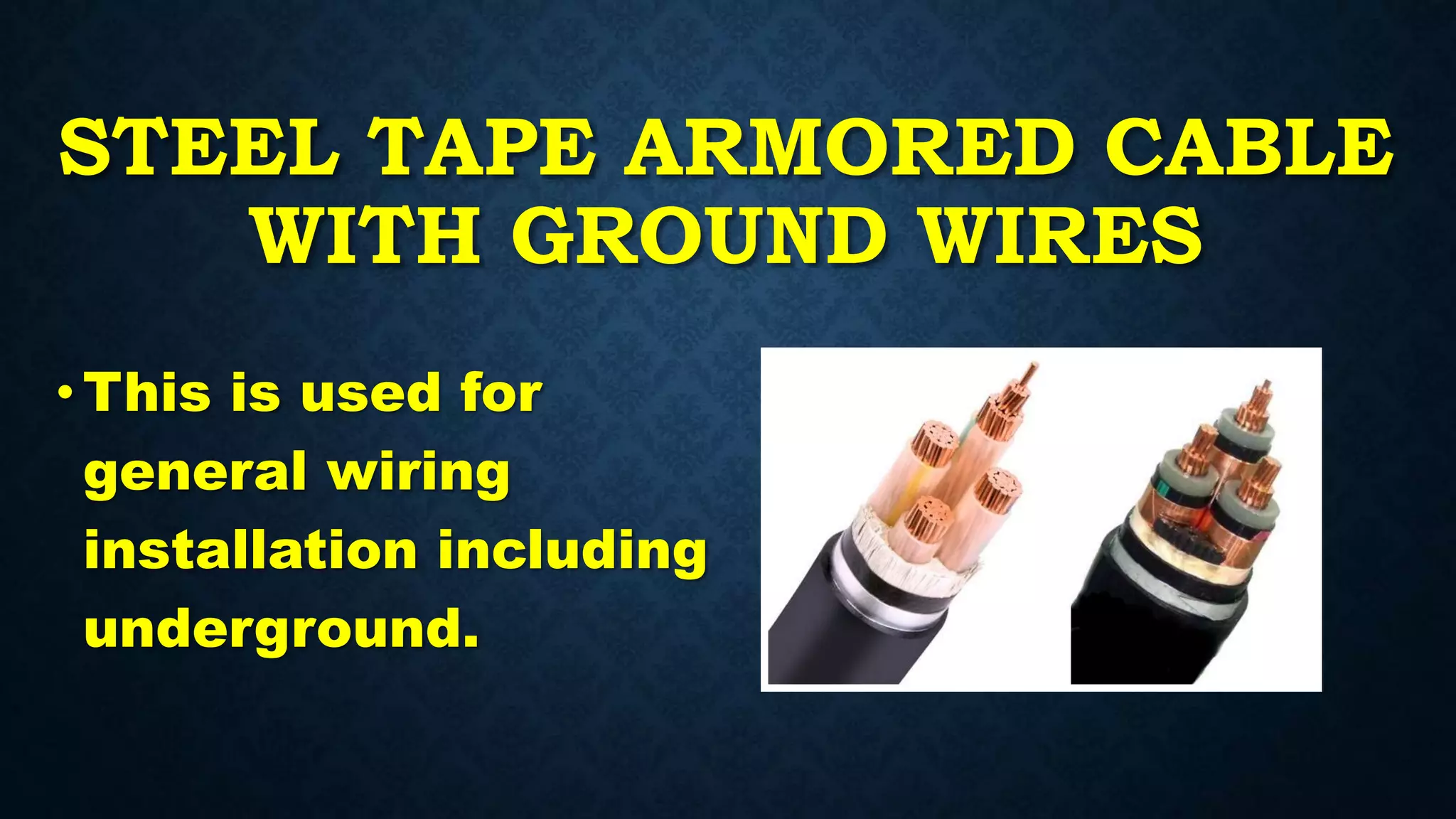 Wires and cables | PPTX