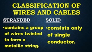 Wires and cables | PPTX