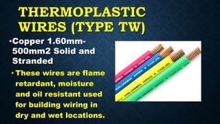 Wires and cables | PPTX