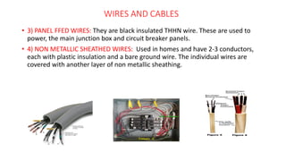 WIRES AND CABLES -building services t.y.b.arch. | PDF