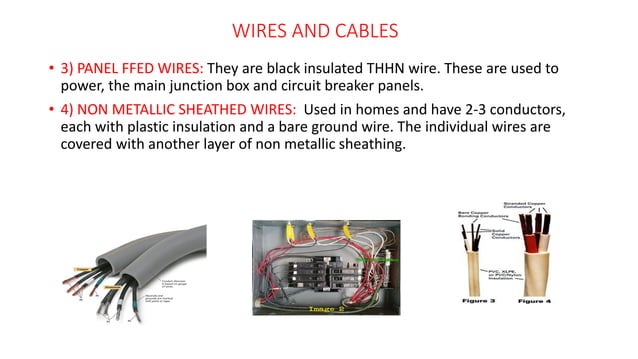 WIRES AND CABLES -building services t.y.b.arch. | PPT