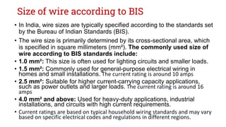 WIRES AND CABLES -building services t.y.b.arch. | PPT