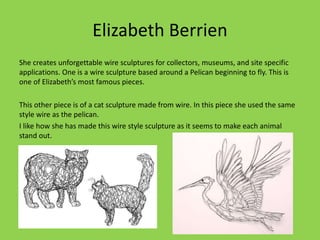 Wire Sculpture Artist | PPTX