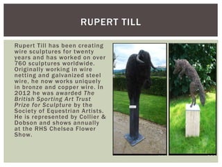 Wire sculptures | PPTX