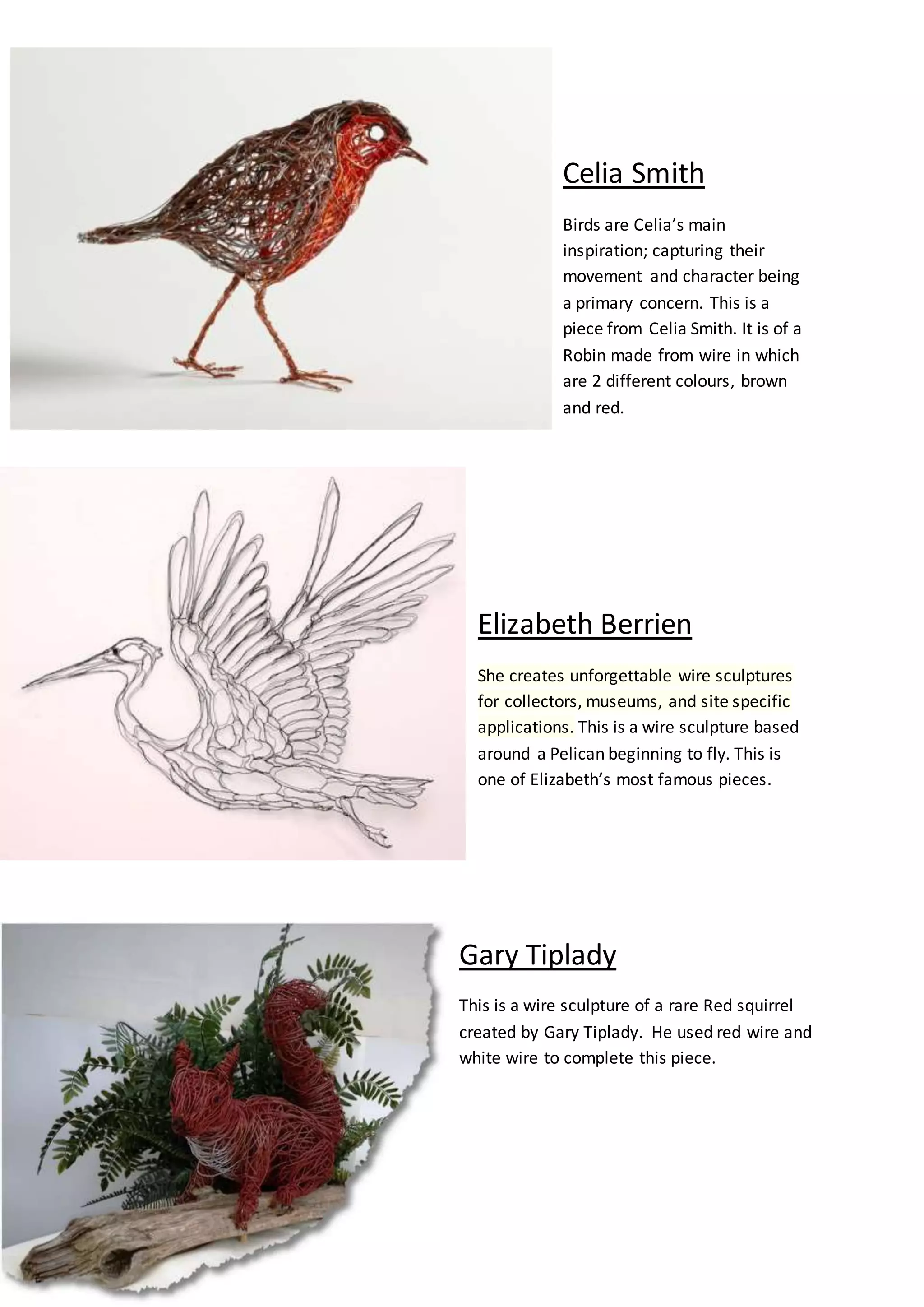 Wire Sculptures | DOCX