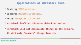 Wireshark | PPTX | Computer Networking | Computing