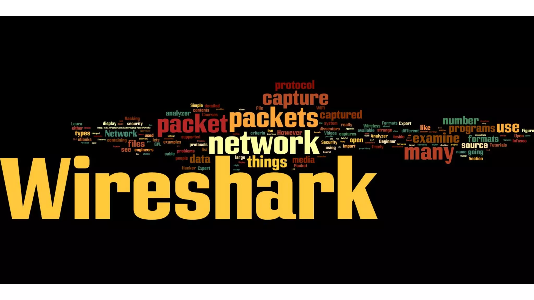 Wireshark Network Analyzer Tool Expressed In Word Clouds Ppt