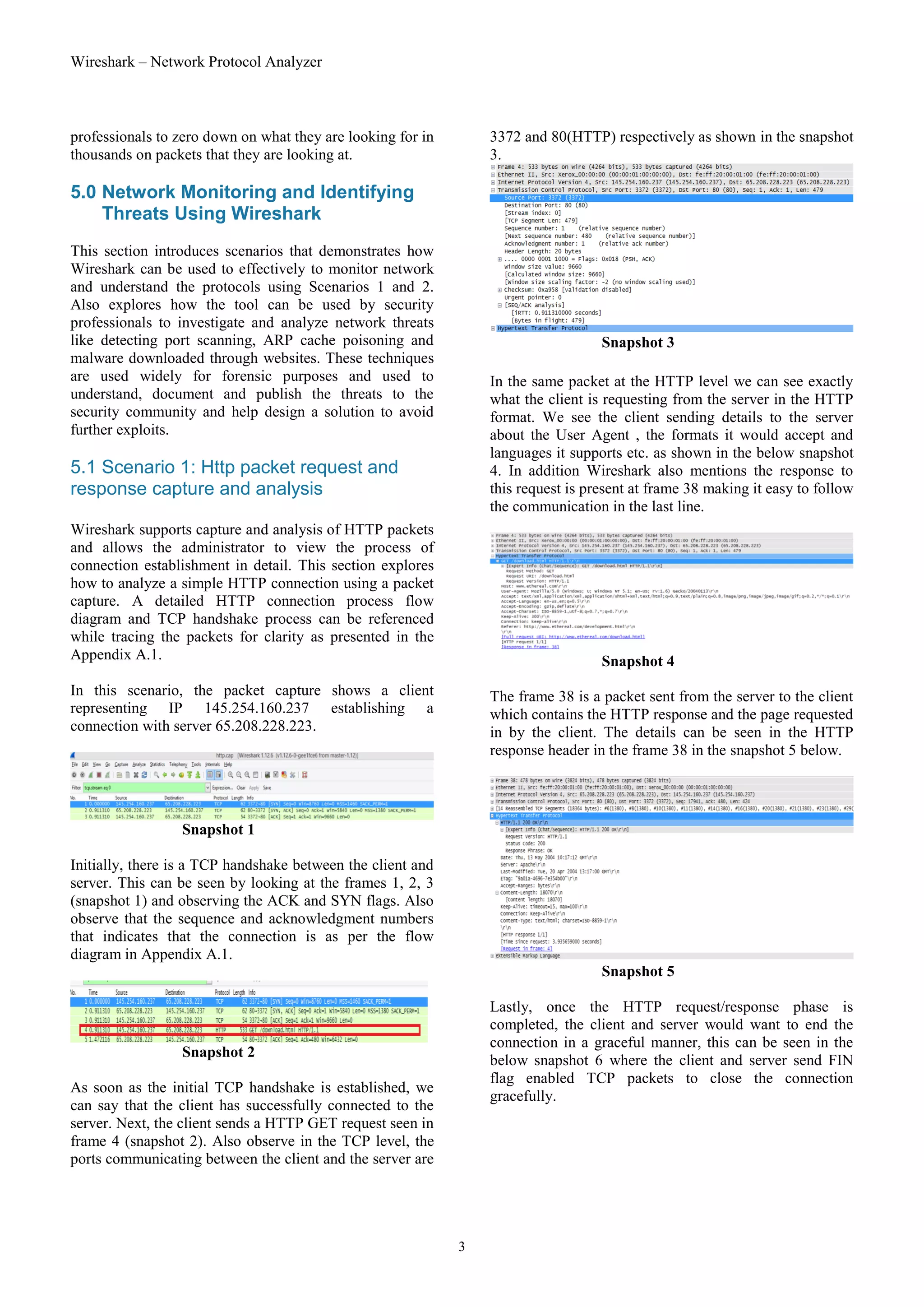 Network Monitoring with Wireshark | PDF | Information and Network ...