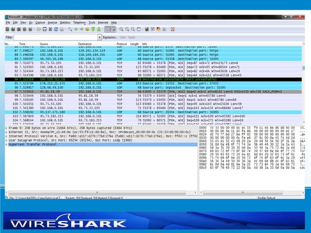 Wireshark - presentation | PPT | Computer Networking | Computing