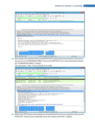 Wireshark http - 2110165028 | PDF