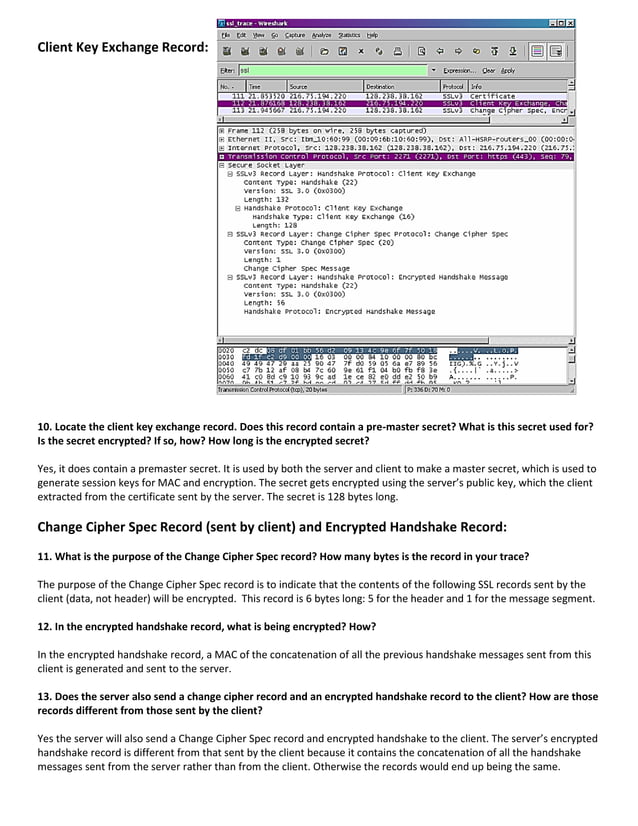 Wireshark lab ssl v7 solution | PDF