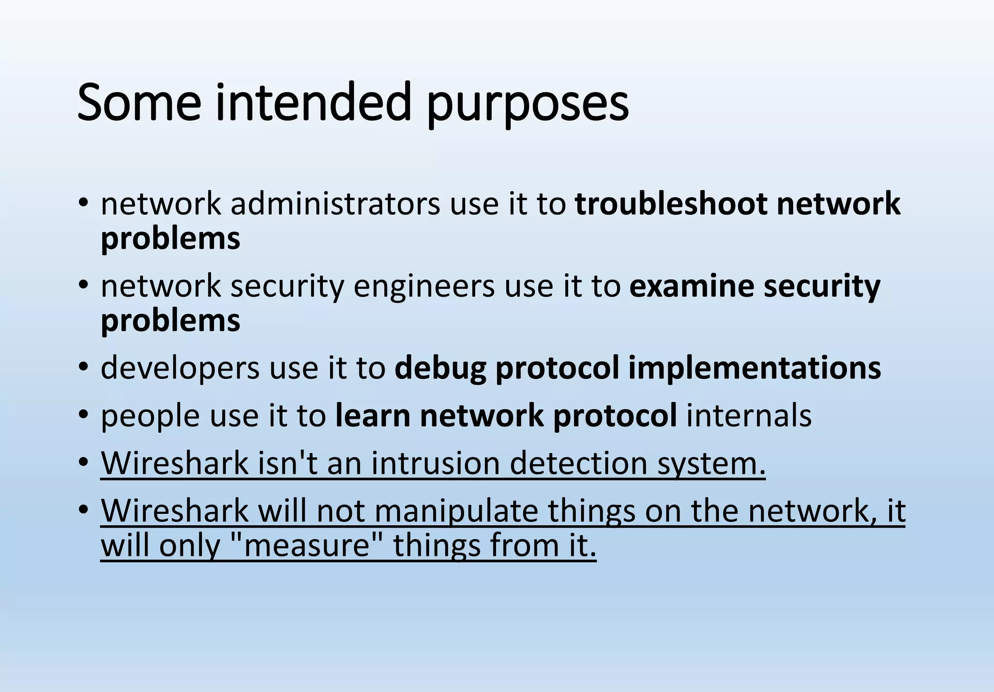 Wireshark Basic Presentation | PPTX