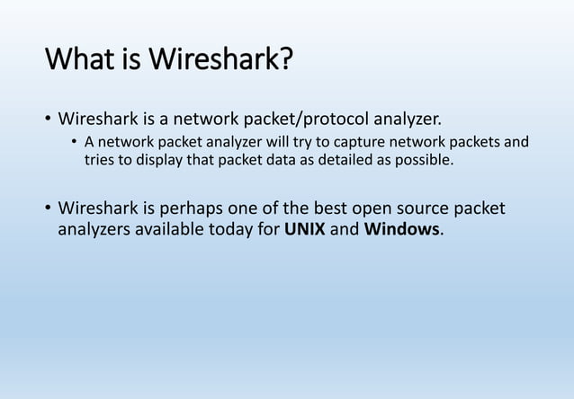 Wireshark Basic Presentation Pptx