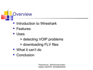 Wireshark working and basics | PPT | Computer Networking | Computing