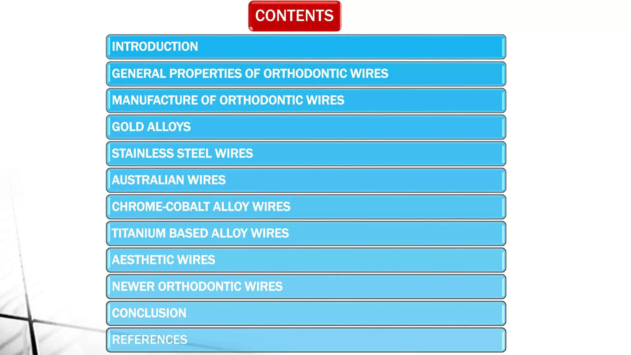 Wires in orthodontics | PPTX