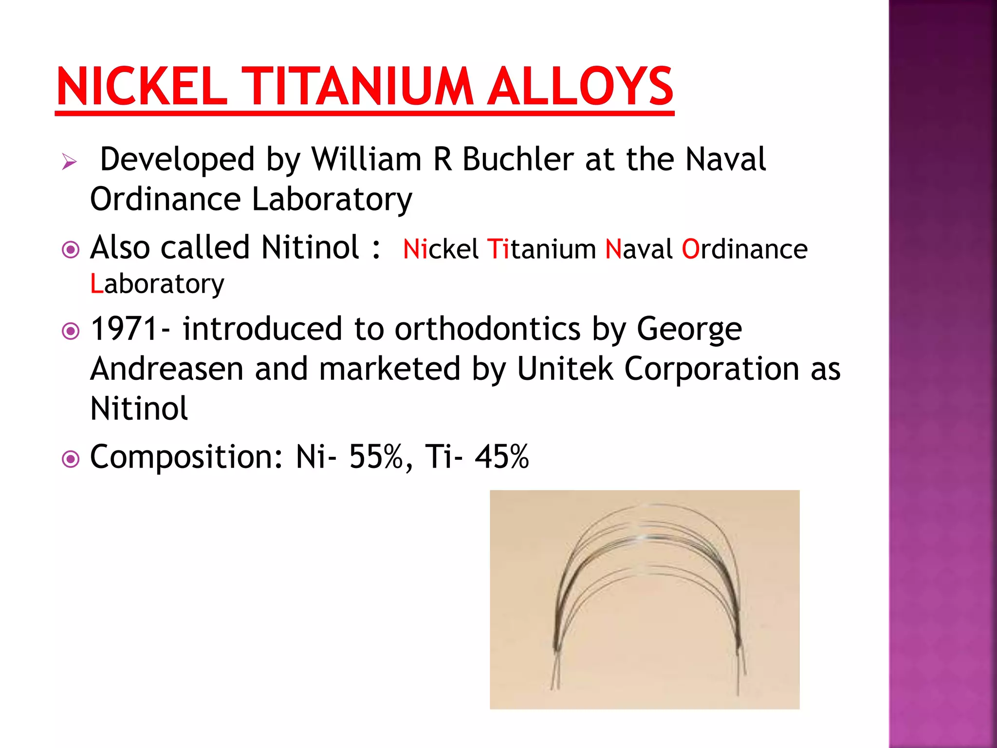 Wires in othodontics | PPTX