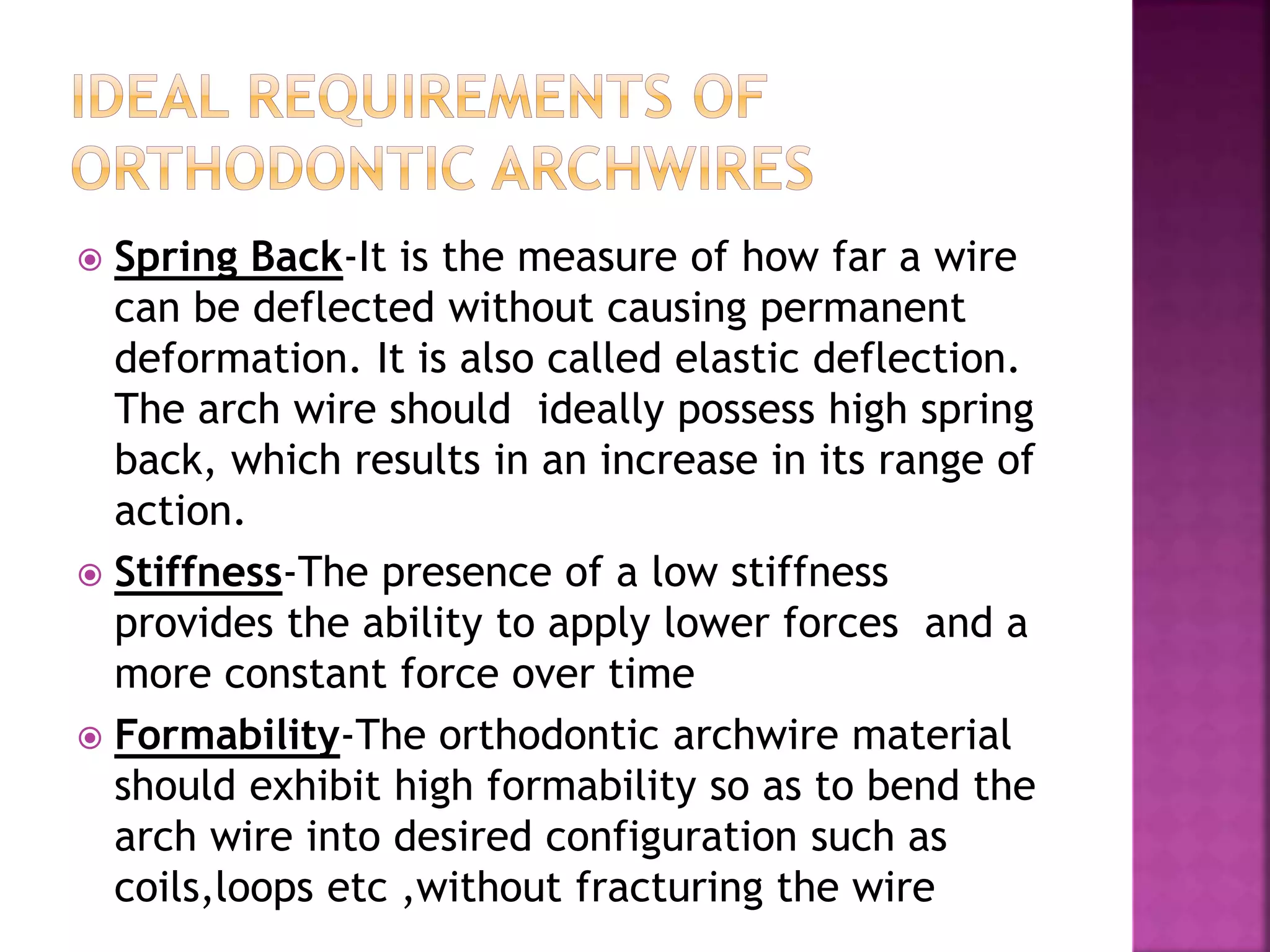 Wires in othodontics | PPTX