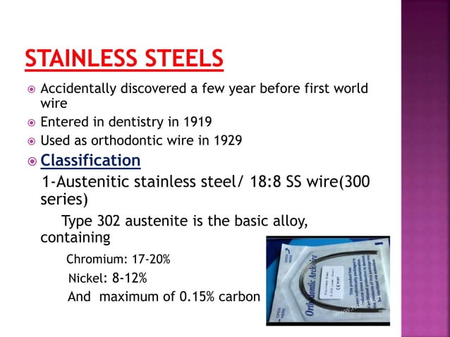Wires in othodontics | PPTX