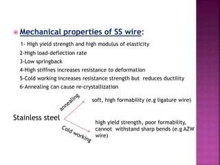 Wires in othodontics | PPTX