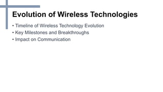 Wireless Connectivity of Real-World Applications | PPT
