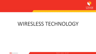 WIRESLESS TECHNOLOGY I Applications.pptx