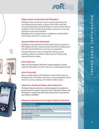 Wirexpert 4500 es un certificador de cable utp | PDF