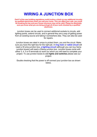 Wiring a junction box | PDF