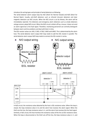 wired detector wiring methods and security rate | PDF