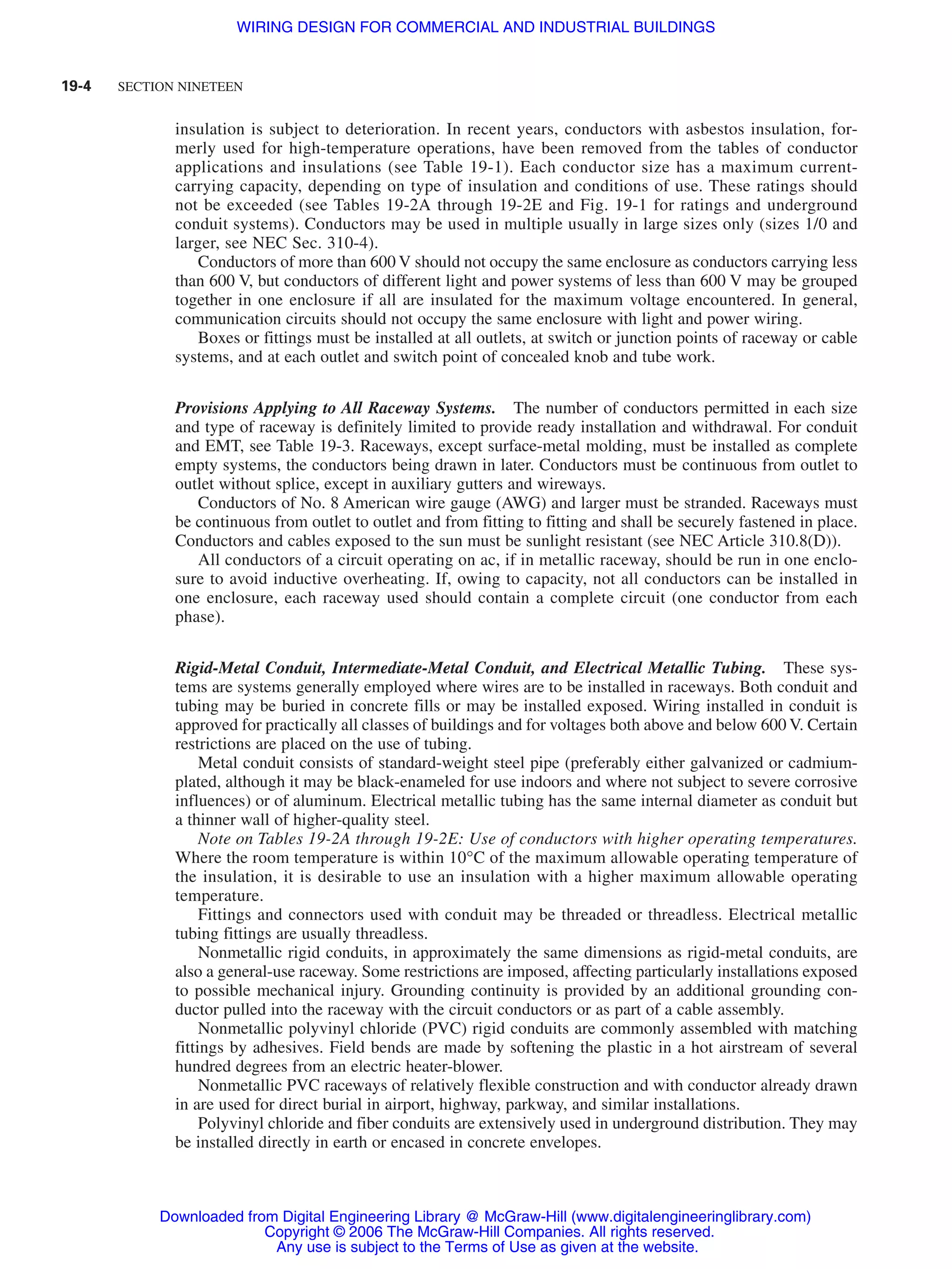 Wiring design for commercial and industrial buildings | PDF